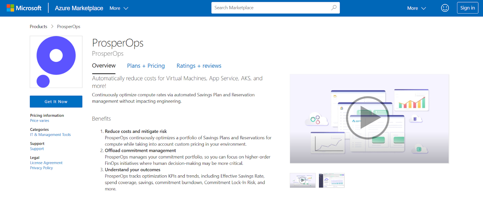 Microsoft Azure Marketplace: Basics, Benefits and Considerations - ProsperOps